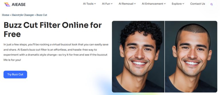 How Would I Look with a Free Buzz Cut Filter? - iFoto's Blog