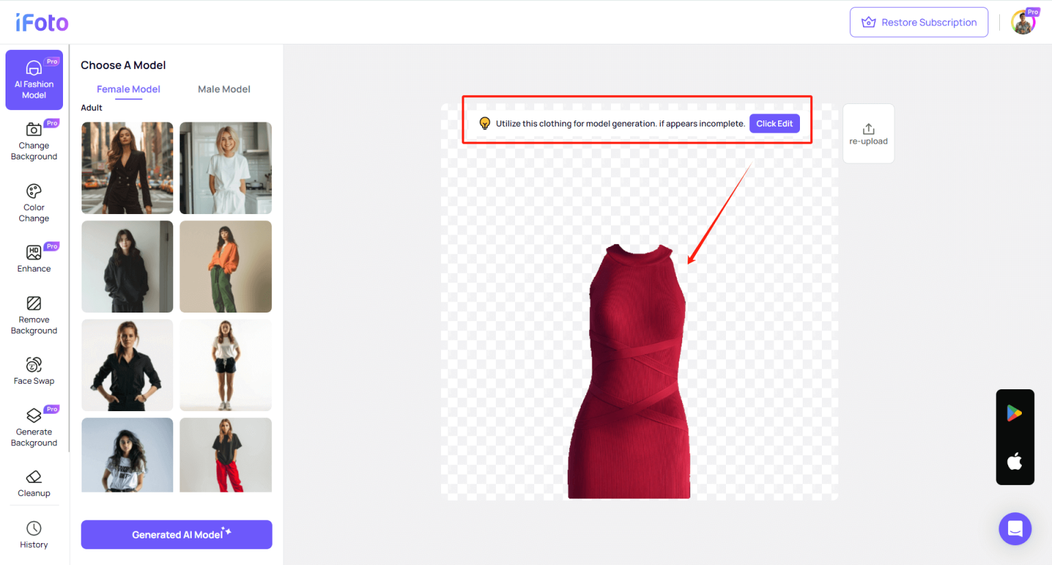 How to Create a Perfect AI-Generated Fashion Model Image - iFoto's Blog
