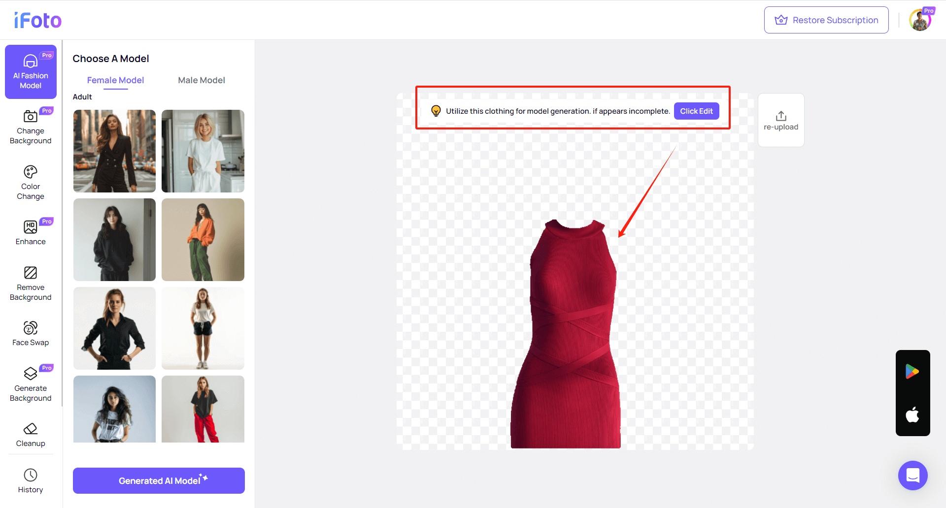 How to Create a Perfect AI-Generated Fashion Model Image - iFoto's Blog
