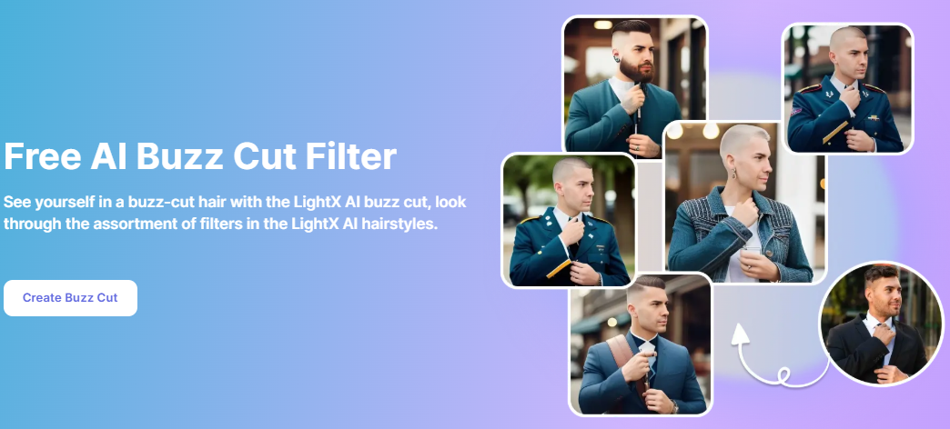 How Would I Look with a Free Buzz Cut Filter? - iFoto's Blog