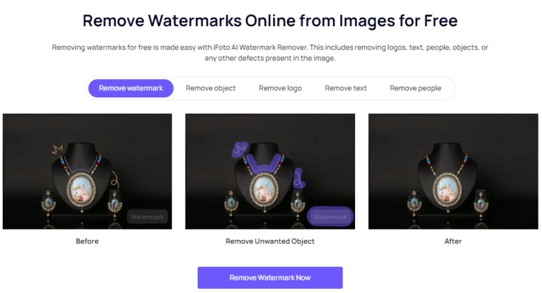 How to Remove Watermark from Photo with iFoto? [No Photoshop Required ...