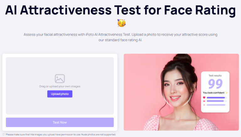 How Attractive Am I? Find Your Beauty with the iFoto AI Attractiveness ...